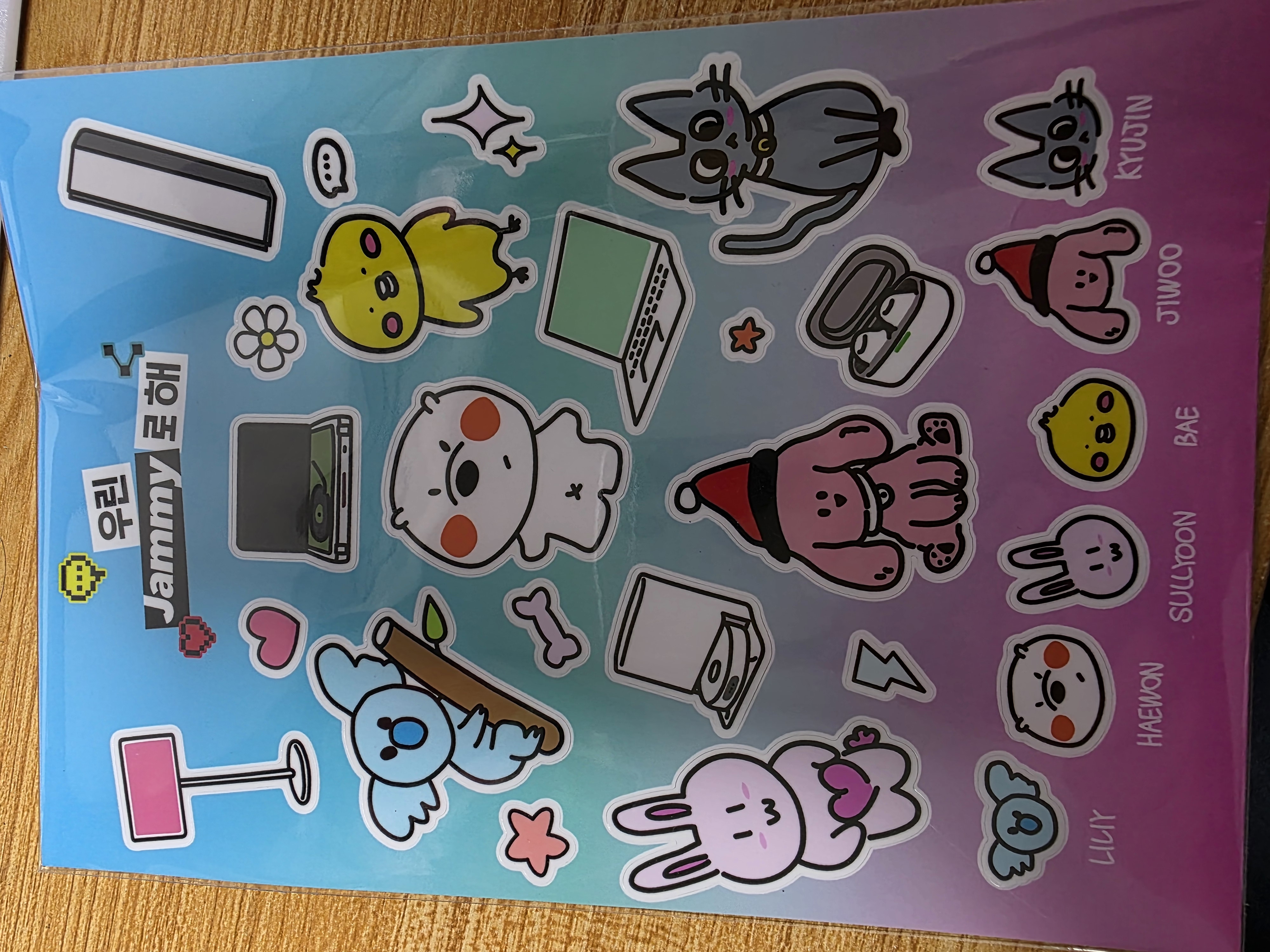 엔믹스 스티커 굿즈 인증! | Jammy