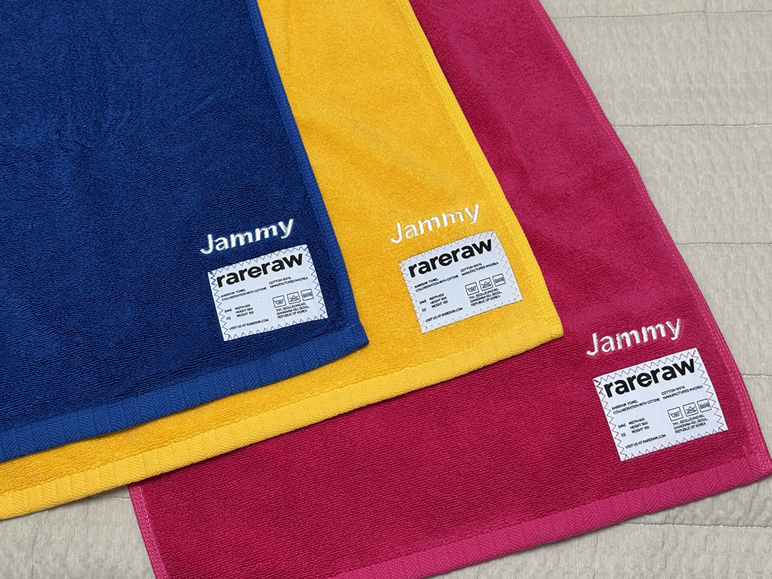 Jammy X rareraw 타월 굿즈 너무 예쁘고 좋아요! | Jammy